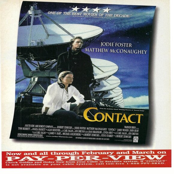 Contact Jodie Foster Matthew McConaughey | Art | 998 Contact Alien ...